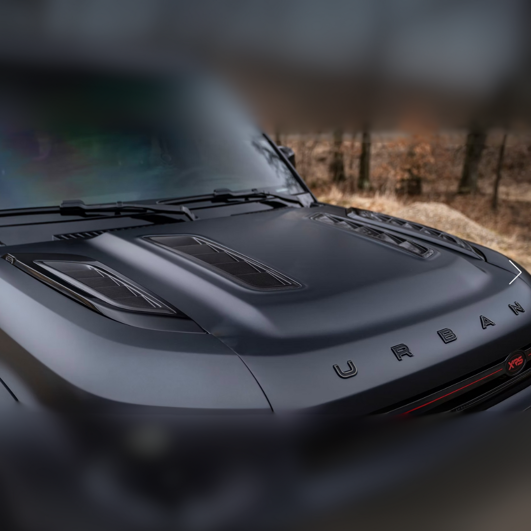 New Defender Urban XRS Chopped Carbon Fiber Quad Vent Hood – New ...